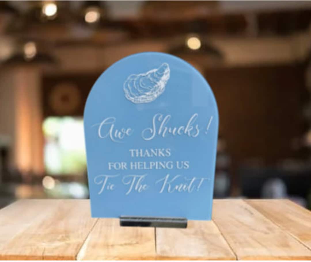 Awe Shucks - Acrylic Sign - Etsy