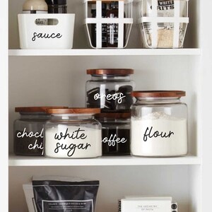 Custom Vinyl Pantry Labels, Pantry Labels, Pantry Stickers, Sticker ...