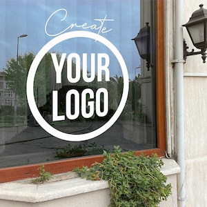 Custom Business Logo Window Decal: Storefront Branding - Etsy