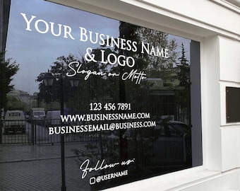 Window Logo Sign - Etsy