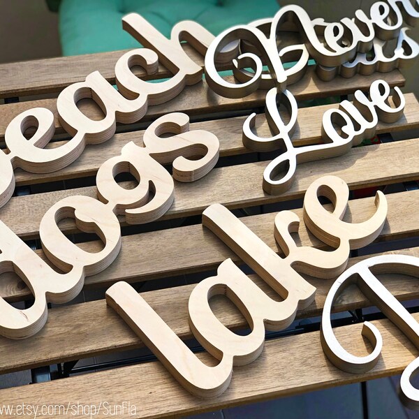 Wood Word Blocks - Etsy