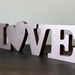 Beautiful Wooden LOVE Sign With a Heart | Perfect Wedding Table Decor ...