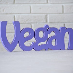 Vegan - Vegan Sign - Vegan Kitchen Sign - Wood Sign Vegan - Kitchen ...
