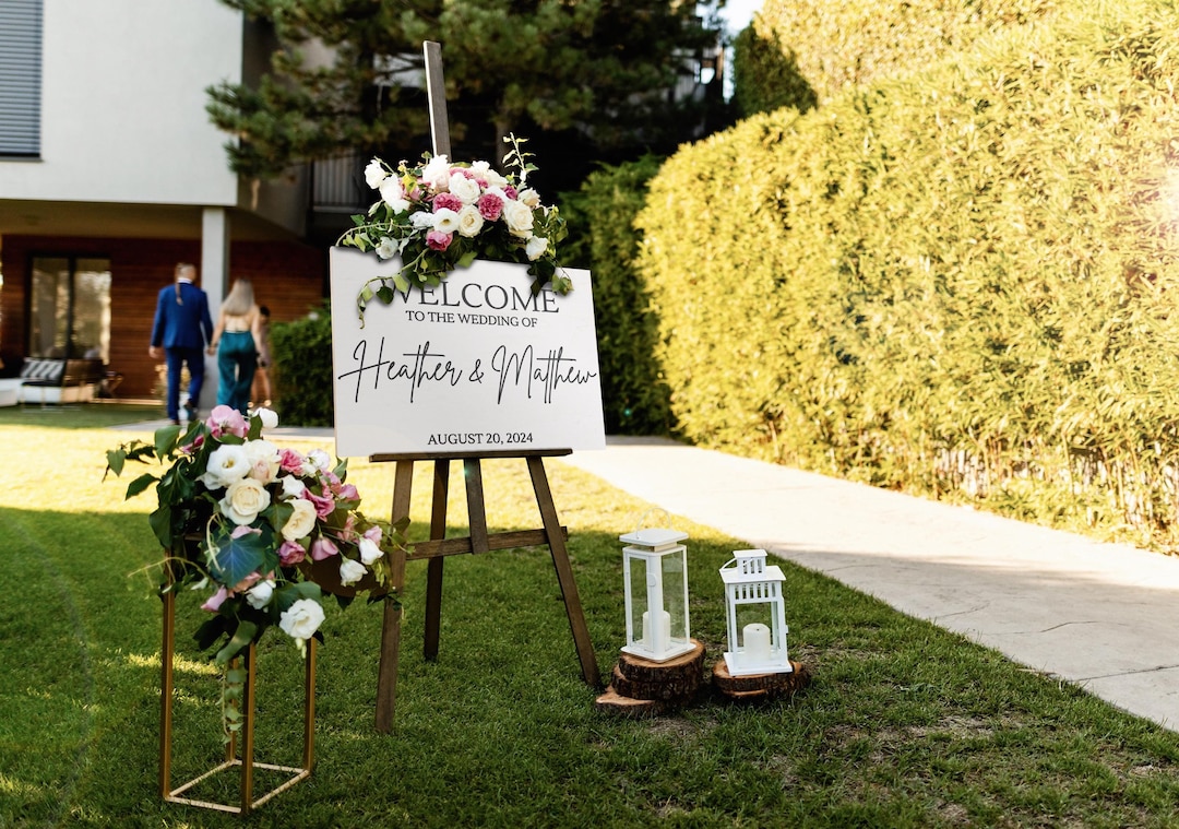 Customizable Wedding Ceremony Sign, Birch Plywood - Etsy
