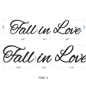 Fall in Love Sign. Love Gold Sign. Lovely Home Decoration. Standing ...