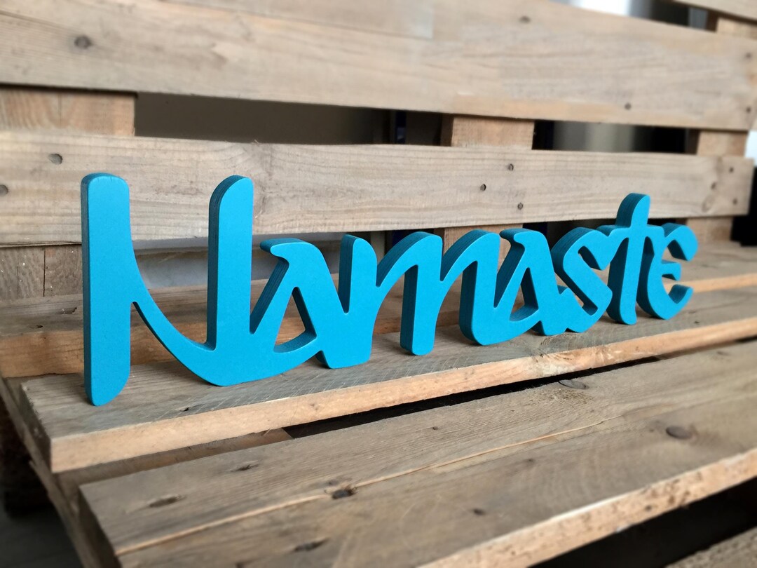 Yoga, Yoga Sign, Namaste, Black Sign Namaste, Yoga Home Decor Sign - Etsy