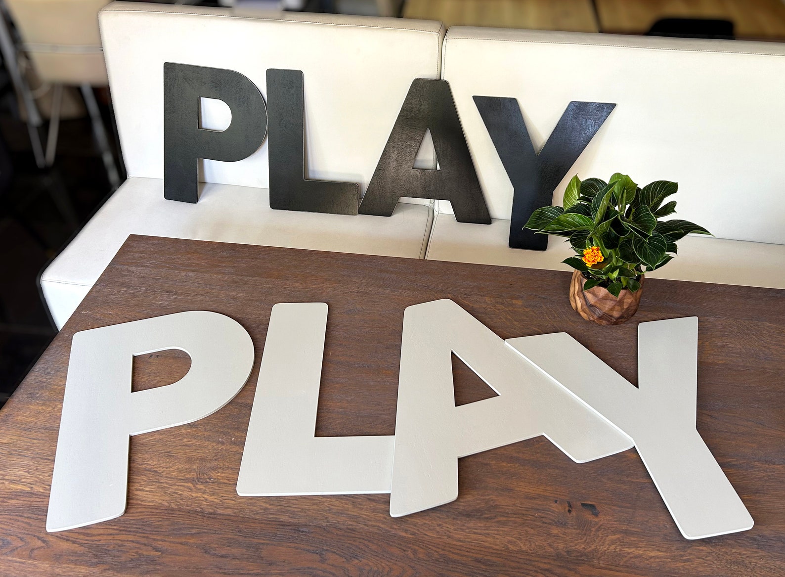 Large PLAY Letters for Kids Playroom or Nursery - 8" Tall to 18" Tall ...