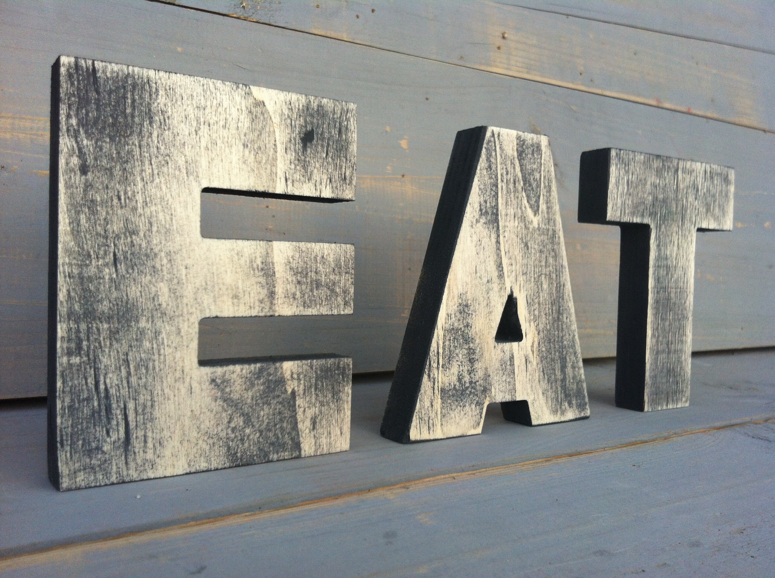 Comer letrero cocina signo comer madera letras decoración del - Etsy México