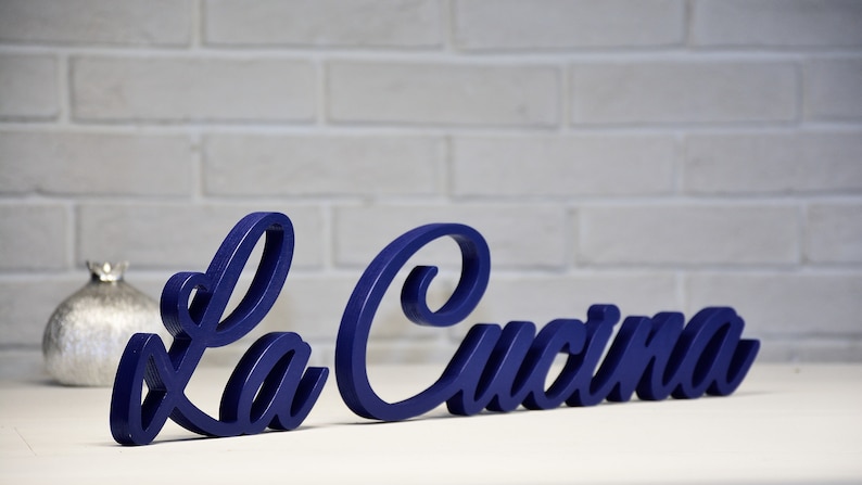 Italian Kitchen La Cucina Rustic Sign Decor Farmhouse Rustic | Etsy