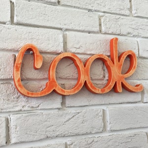 Rustic Wood Home Sign COOK Restaurant Decor Kitchen Decor - Etsy