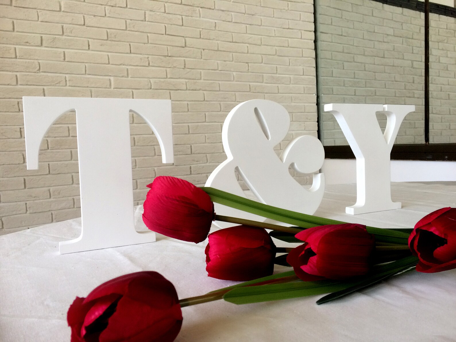 Customized Wedding Initials for Sweetheart Wedding Table | Etsy