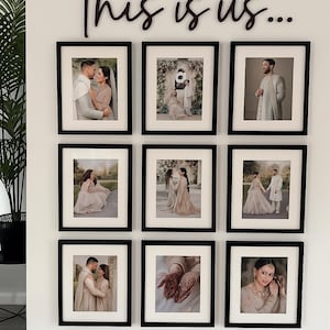 This is Us... Wood Sign | Family Photo Wall Decor | Personalized Wall ...