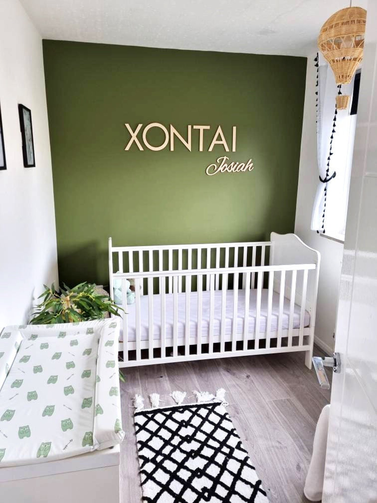 BABY Name Nursery Decor Big NAME Letters Above the Crib - Etsy