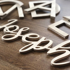 Stacked Custom Name Set, Double Baby Name Sign, Custom Baby Name Cutout ...