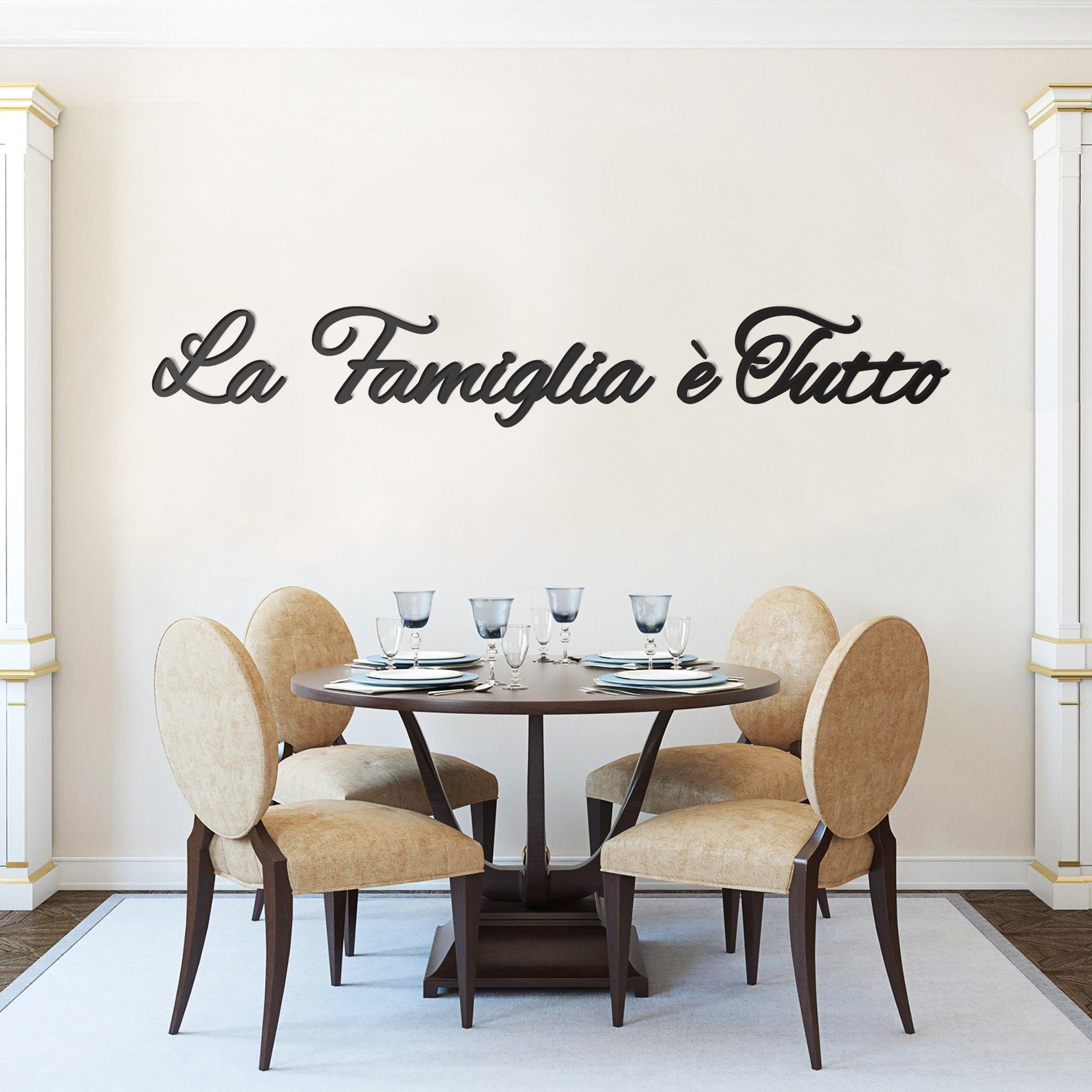 Italian Family sign La Famiglia e Tutto Italian saying | Etsy
