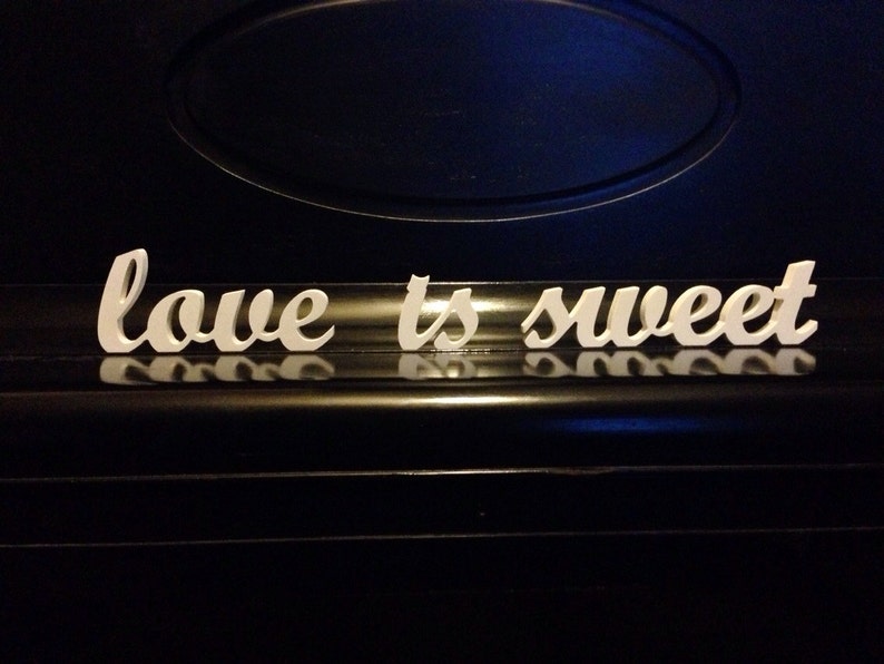 Wedding Decoration love IS Sweet Wooden Letters - Etsy