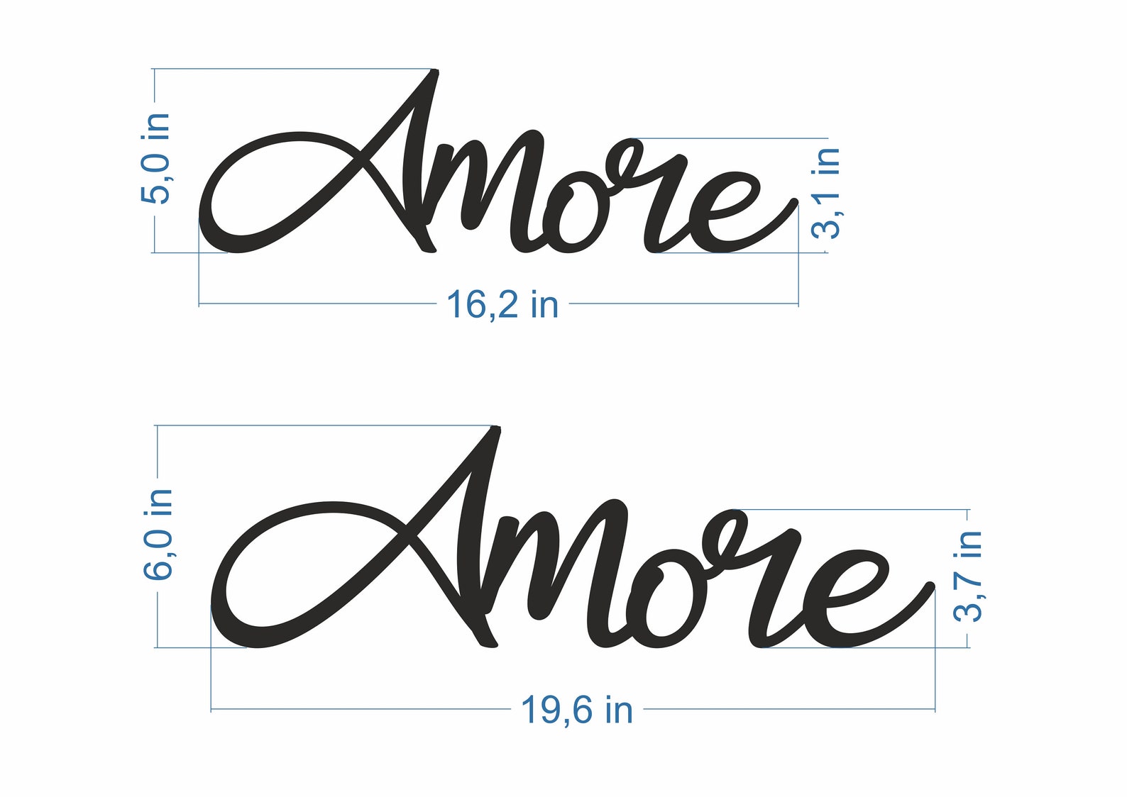 Amore Sign Wooden Sign Meaning Love in Italian - Etsy