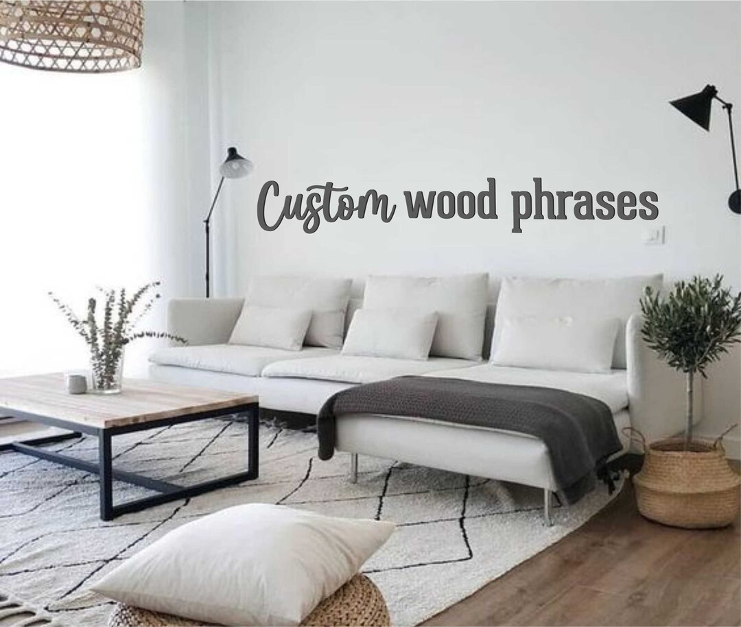 CUSTOM WOOD WORDS, Custom Wood Phrases, Custom Wall Sign, Custom Words ...