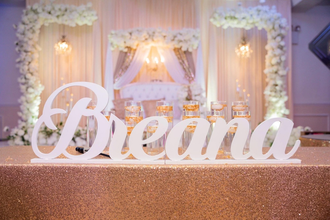 Sweet 16 Name Sign: Freestanding Plywood Birthday Centerpiece - Etsy