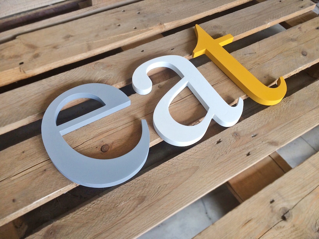 EAT Individual Letters Wall Decor Kitchen Sign - Kitchen Wall Decor ...
