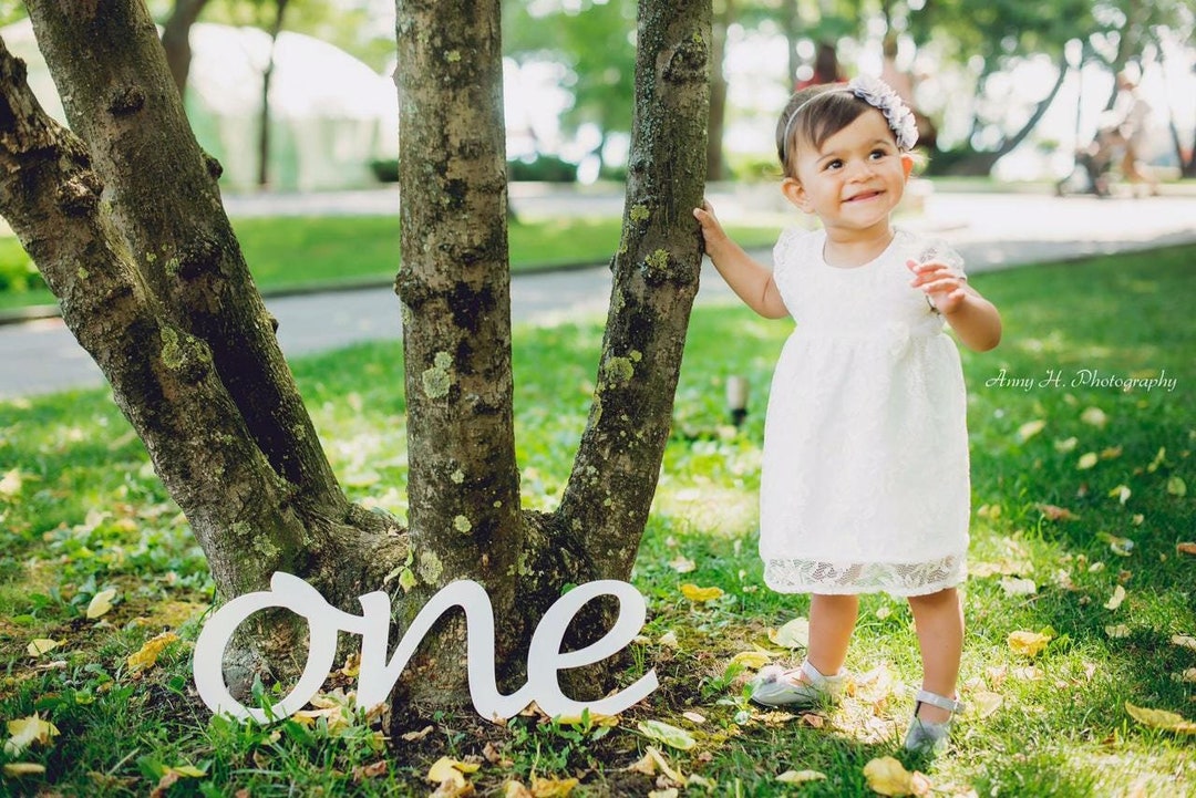ONE Sign First Birthday, Wooden One Letters First Birthday, Cake Smash ...