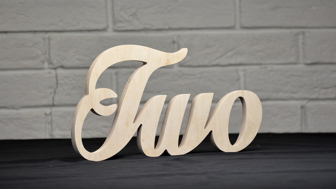 One Two Three Four Photo Props Number. First Birthday - Etsy