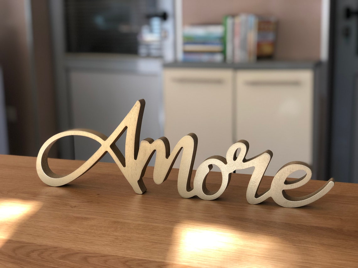 Amore Sign Wooden Sign Meaning Love in Italian - Etsy