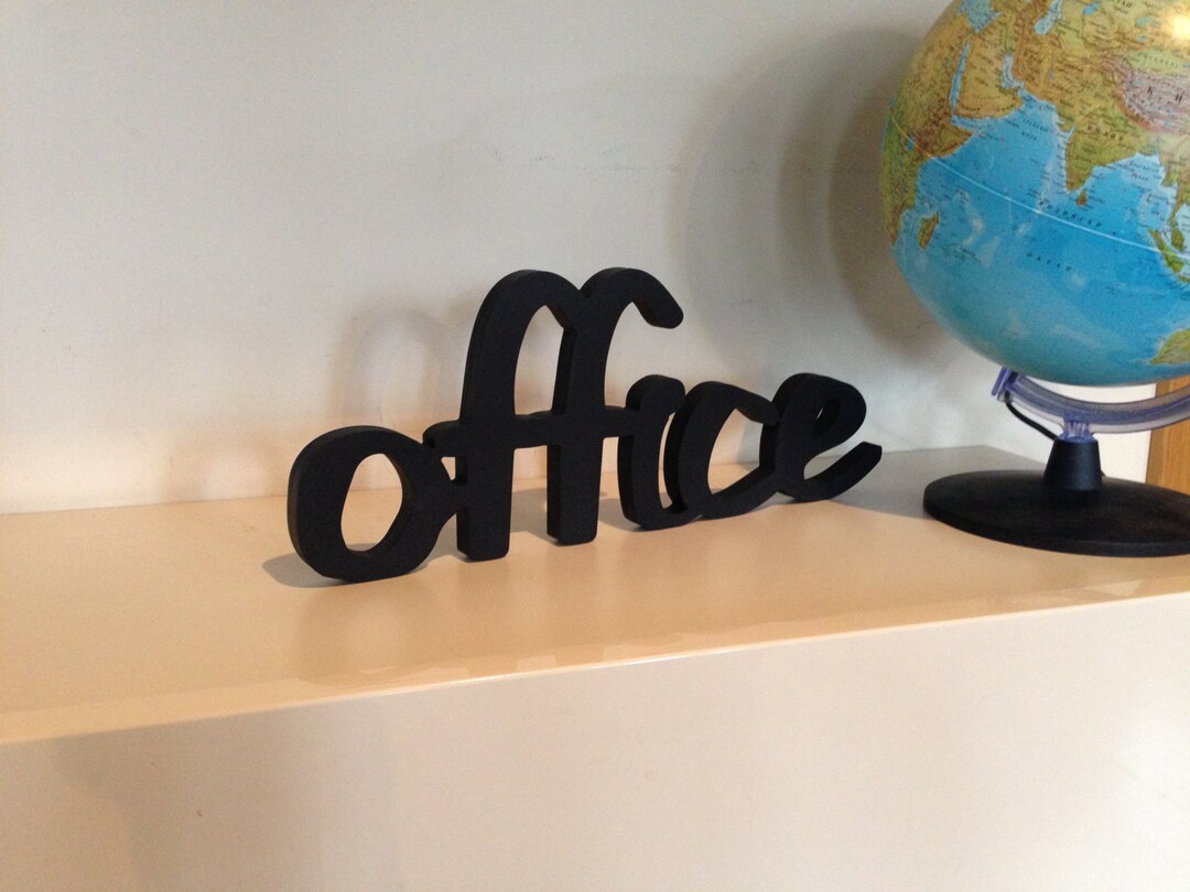 Office Decor Office Sign in Black Office Wall Sign Wood Sign Office ...