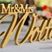 Mr and Mrs Last NAME Sign for Wedding Top Table, Wedding Sign, Mr & Mrs ...