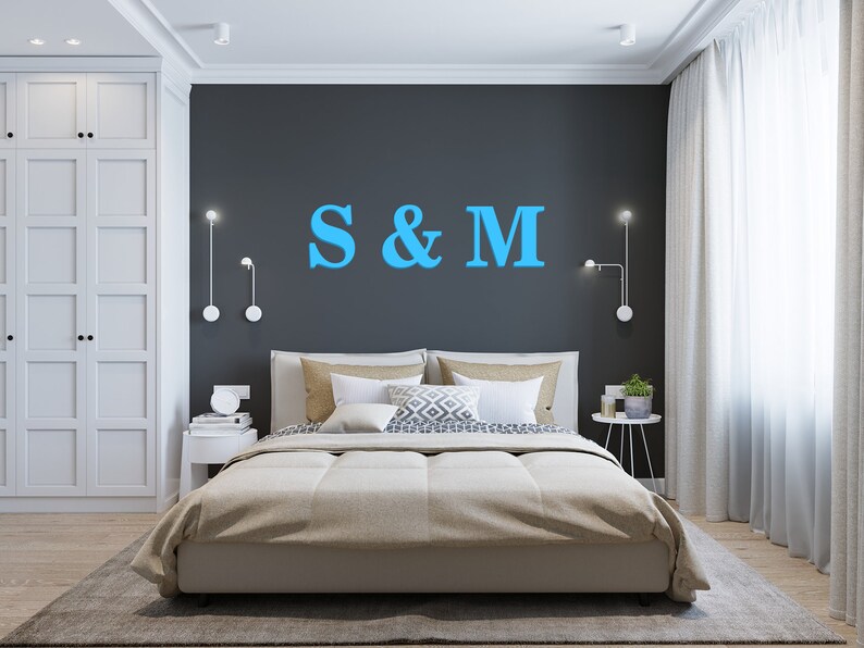 Wall DECOR Individual Letters Initials Wall Decoration - Etsy