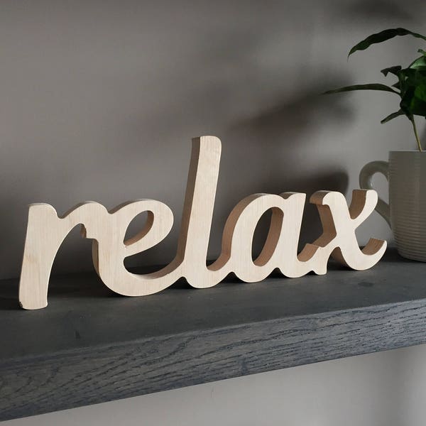 Relax Sign - Etsy