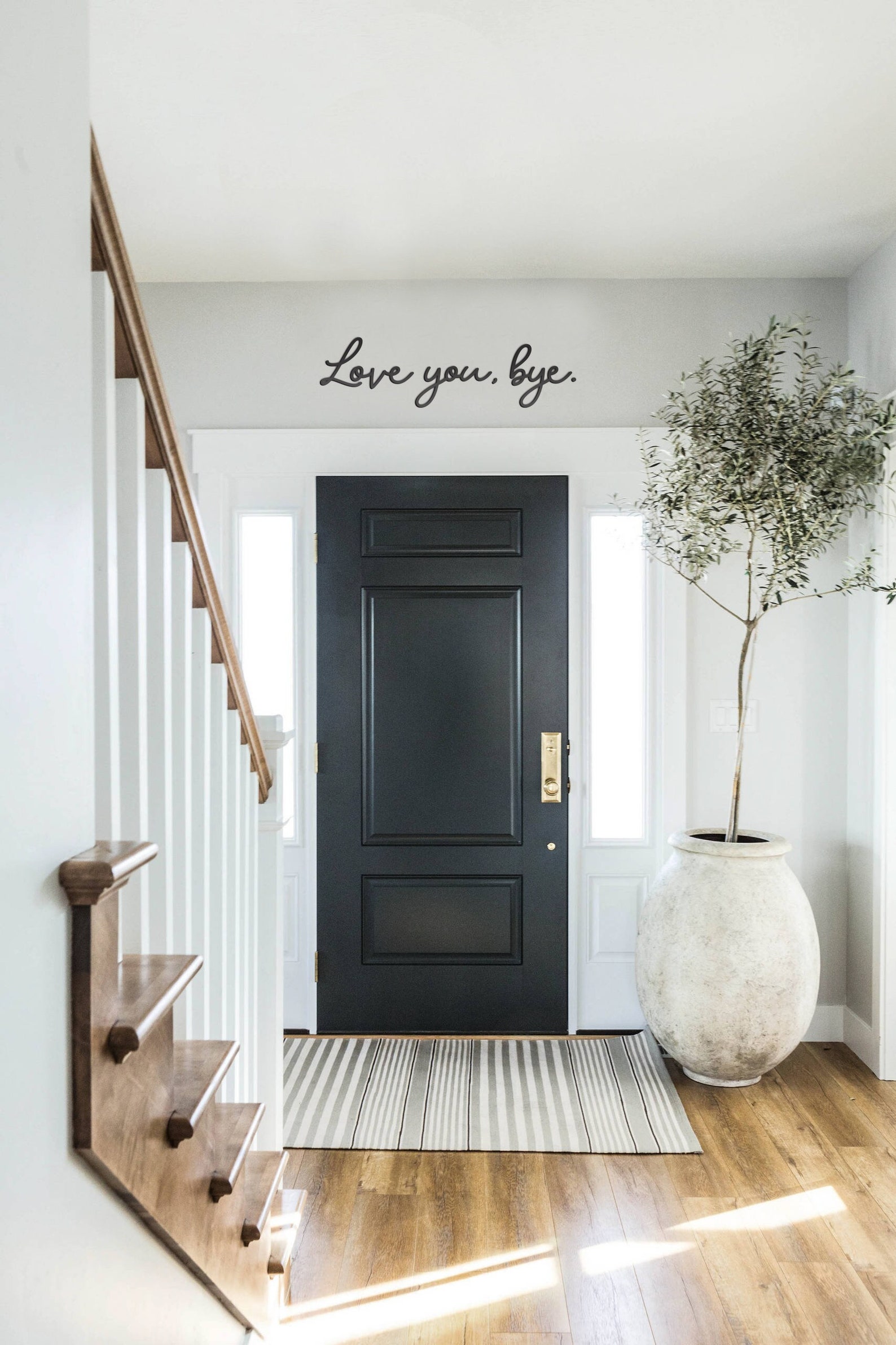 Love You, Bye Wooden Wall Sign - Entryway Home Decor - Etsy