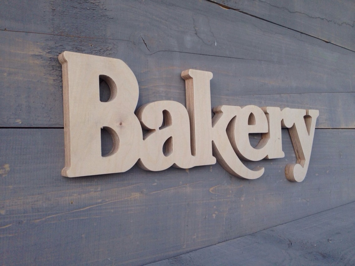 Bakery Wood Sign Bakery Sign Rustic Wooden Bakery Sign - Etsy