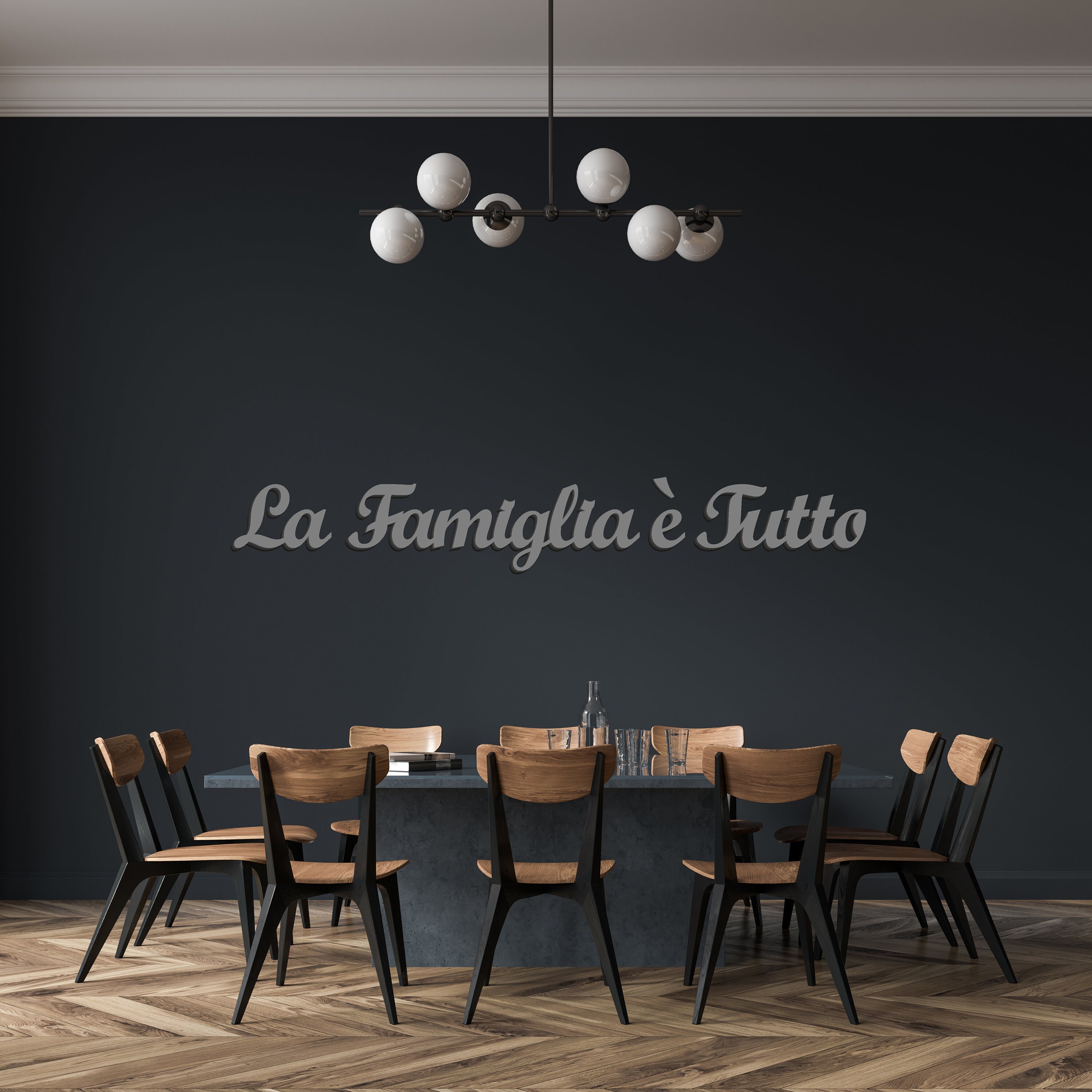 Italian Family sign La Famiglia e Tutto Italian saying | Etsy