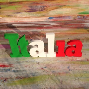 Italian Kitchen ITALIA Italy Sign Italian Decor Script Home Decor Sign ...