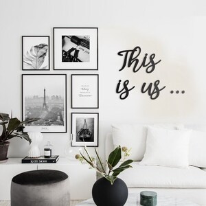 This is Us Wooden Wall Sign | Family Photo Wall Decor - Etsy