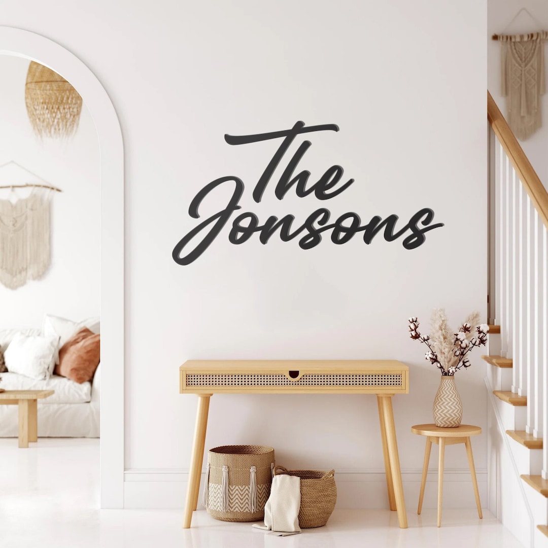 Personalized Family Name Sign, Custom Last Name Sign, Wedding Backdrop ...