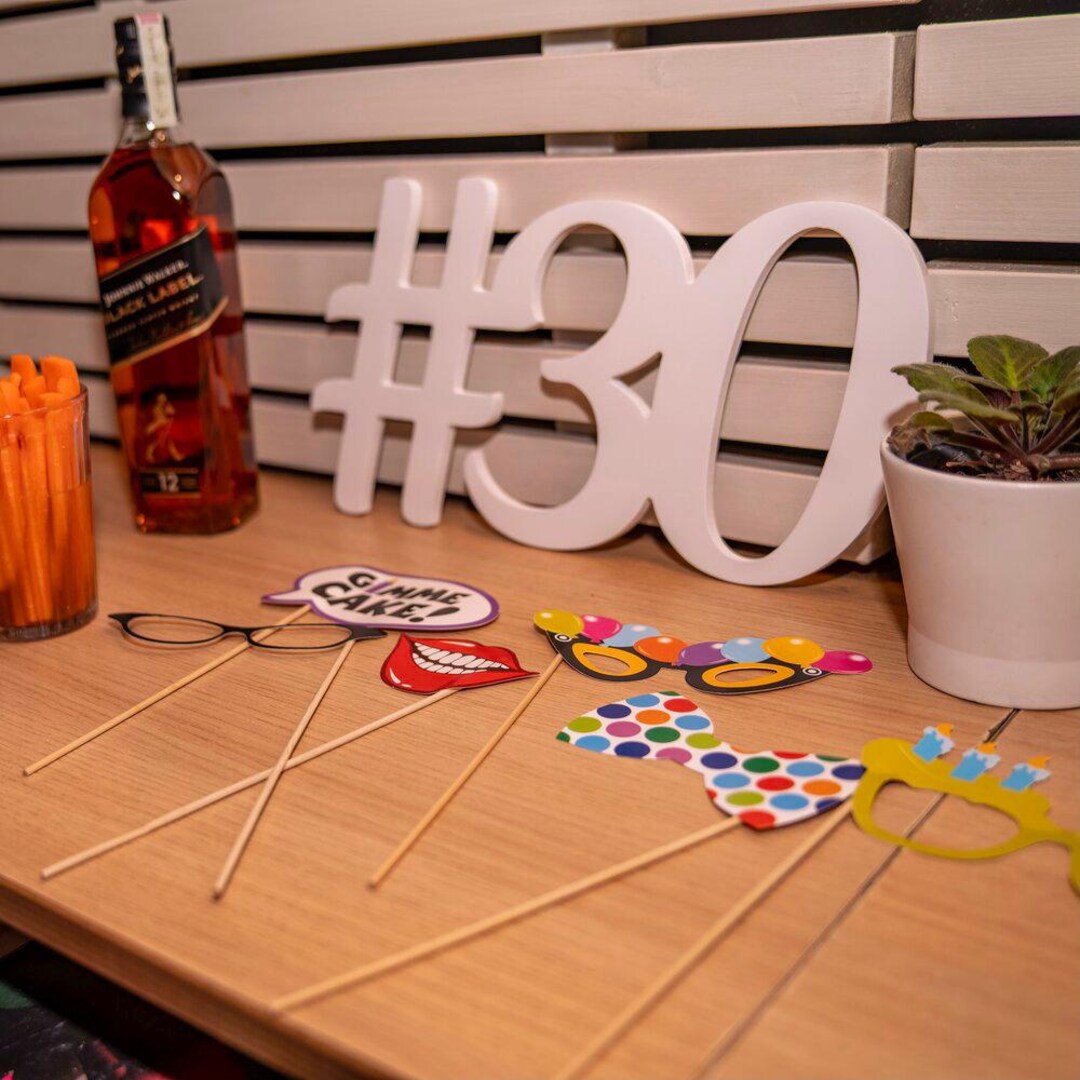 Number Photo Prop, Birthday Sign NUMBER, Jubilee Number Sign, Birthday ...