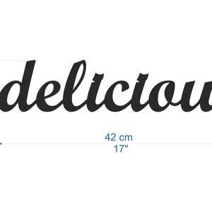 Delicious Sign, Rustic Sign Delicious, Kitchen Sign, Restaurant Decor ...