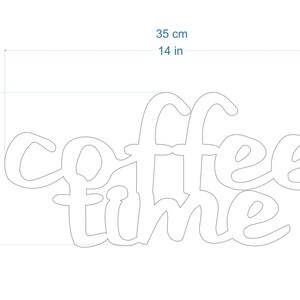 Coffee Sign Home Decor COFFEE TIME Wood Script Wood Sign - Etsy