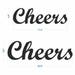 Cheers Script Wooden Letters. Wedding Bar Sign. Party Sign. - Etsy