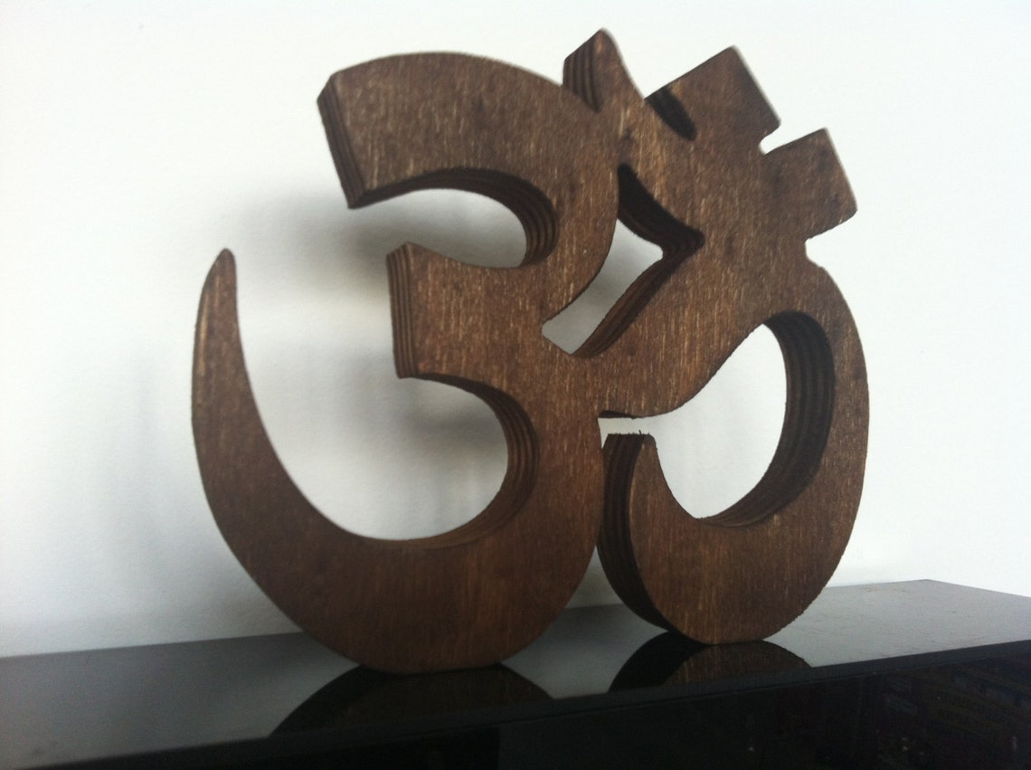 OM Wall Art Wooden Primitive Distressed Sign OM Yoga - Etsy