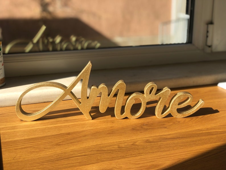 Amore Sign Wooden Sign Meaning Love in Italian - Etsy