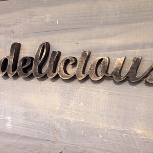 Delicious Sign, Rustic Sign Delicious, Kitchen Sign, Restaurant Decor ...