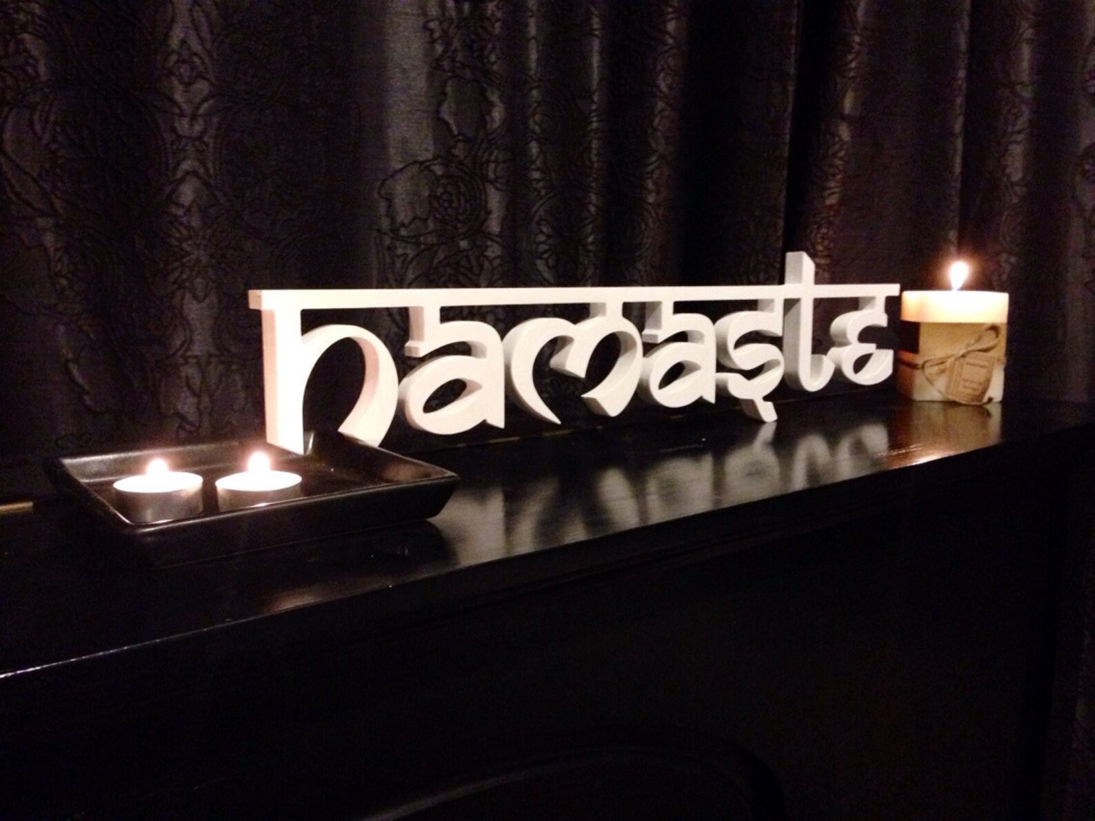 Namaste Sign Home Decor Sign Yoga Sign - Etsy