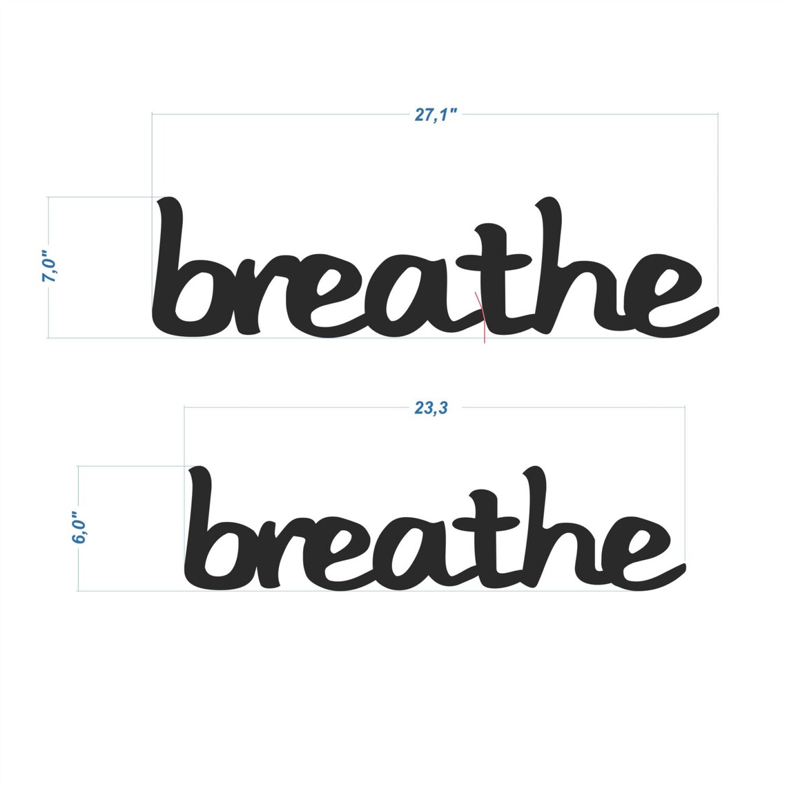 Wooden Wall Decor Sign Breathe Inspirational Wood Sign | Etsy