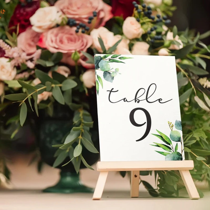 Table Number Stands - Etsy