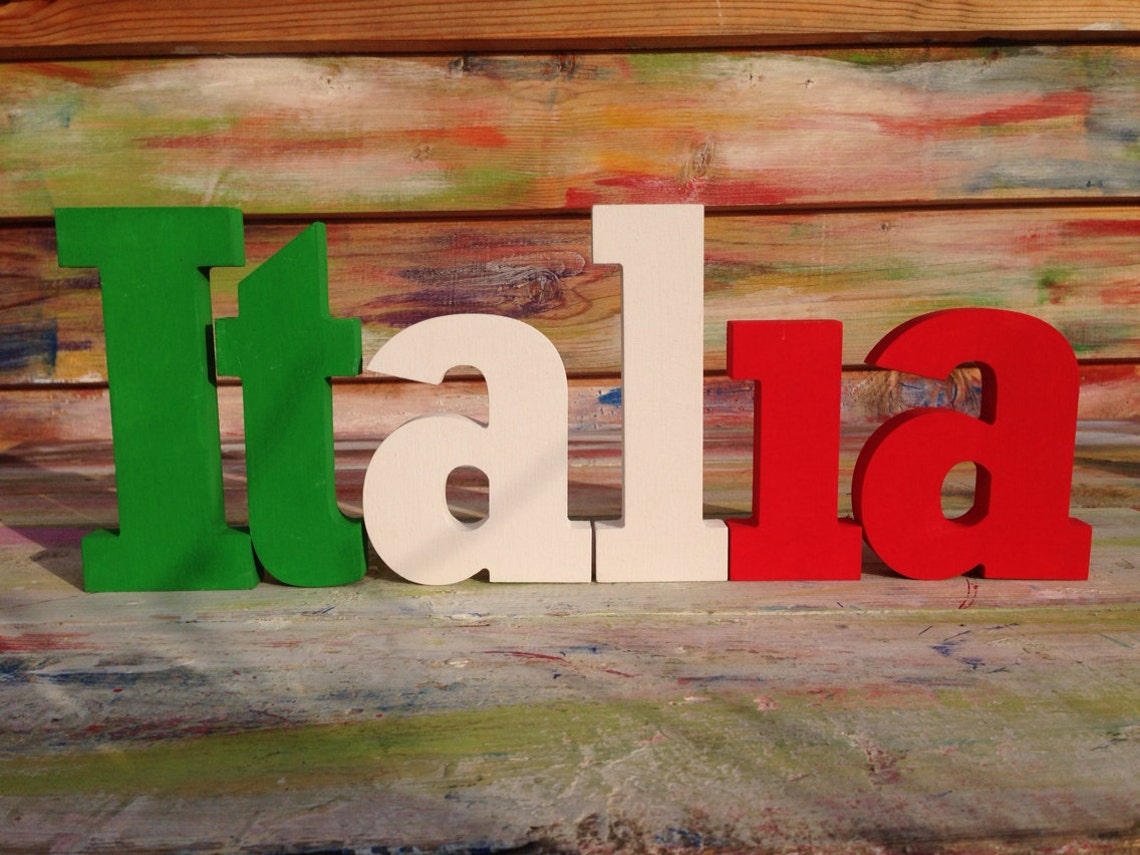 Italian Kitchen ITALIA Italy Sign Italian Decor Script Home - Etsy