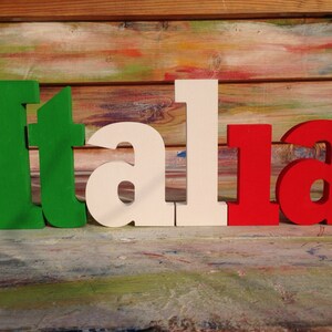 Italian Kitchen ITALIA Italy Sign Italian Decor Script Home Decor Sign ...