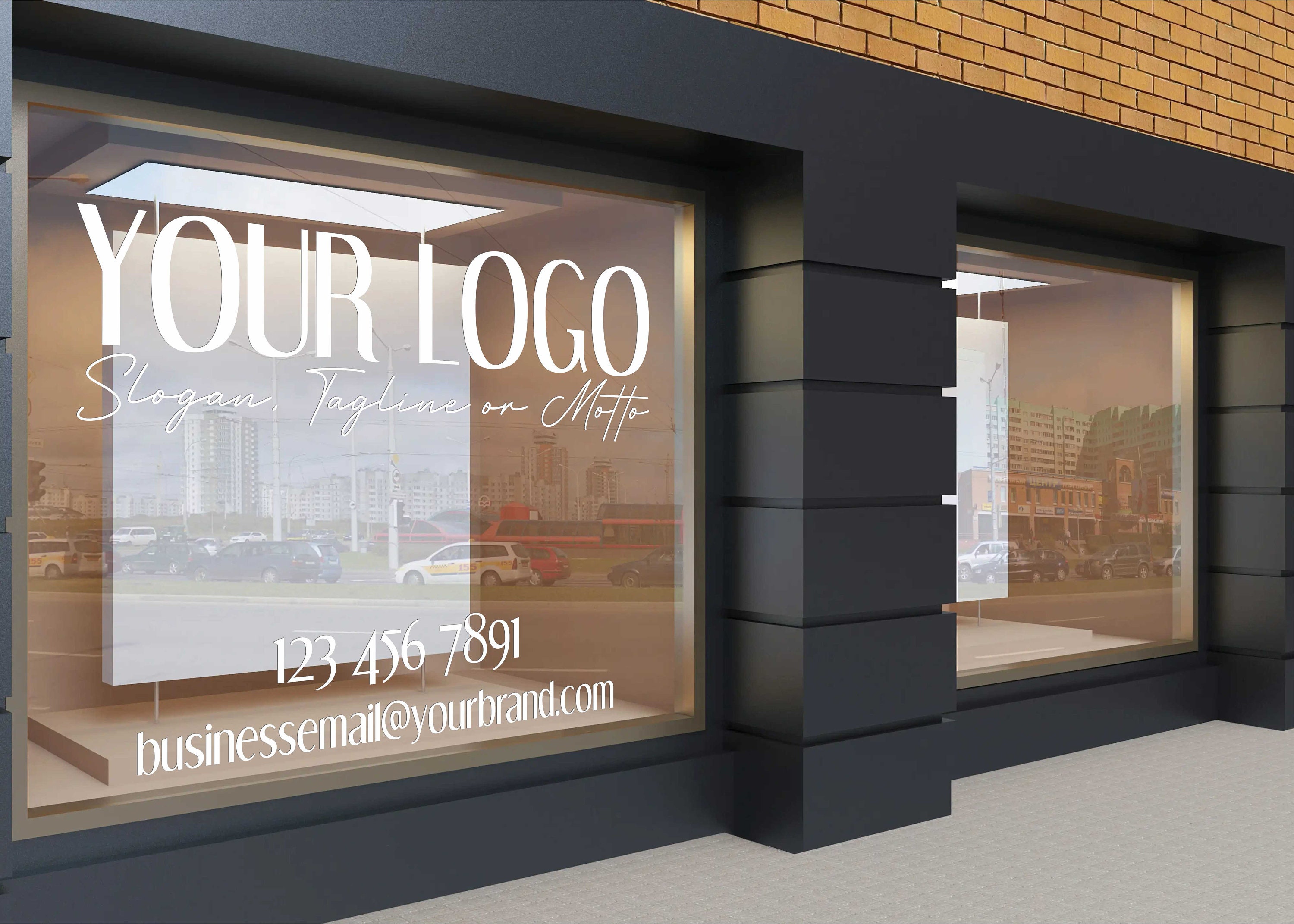 Window Decal Logo Decal Company Logo Decal Business Name - Etsy UK